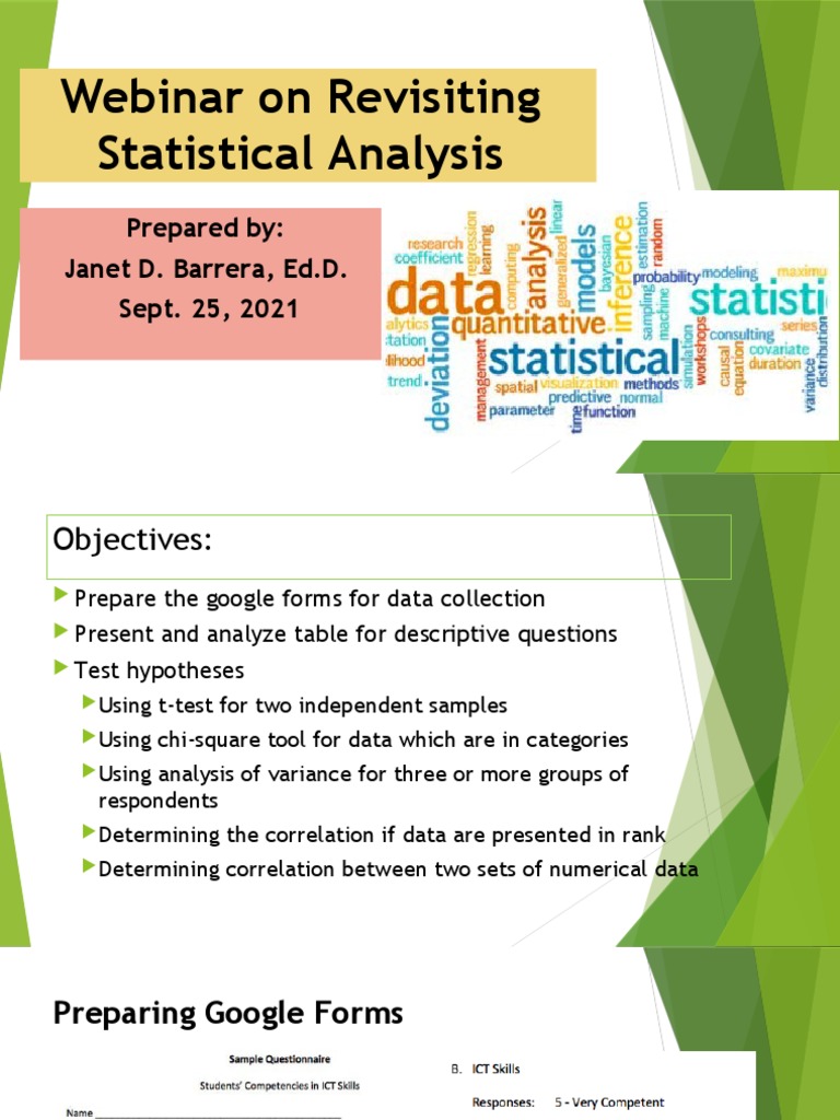 Webinar - Statistical Analysis | PDF | Analysis Of Variance | Student's ...