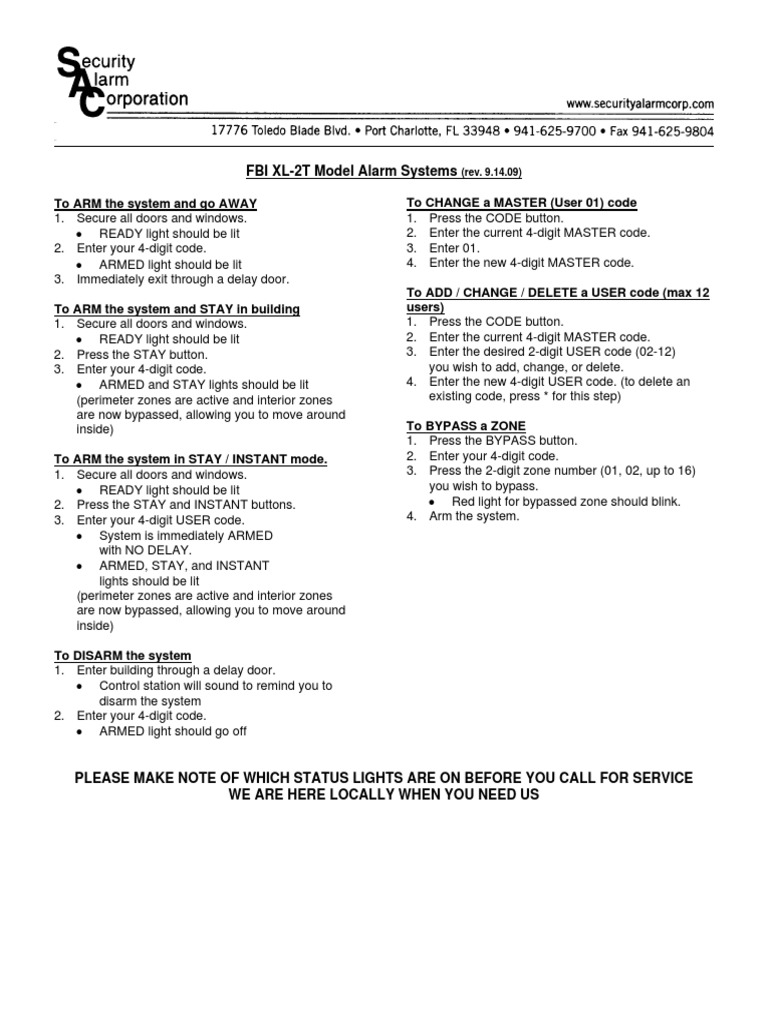 FBI XL-2T Customer Instructions (Rev 9.14.09) | PDF | Computing | Software