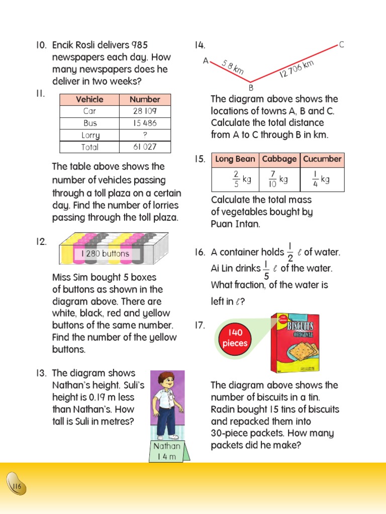 Mathematics Year 4 Textbook DLP 123 | PDF