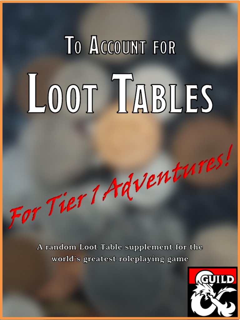 To Account For Loot Tables 1 | PDF