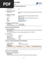 Safety Data Sheet: CIF Disinfectant Floor Cleaner | PDF | Occupational ...