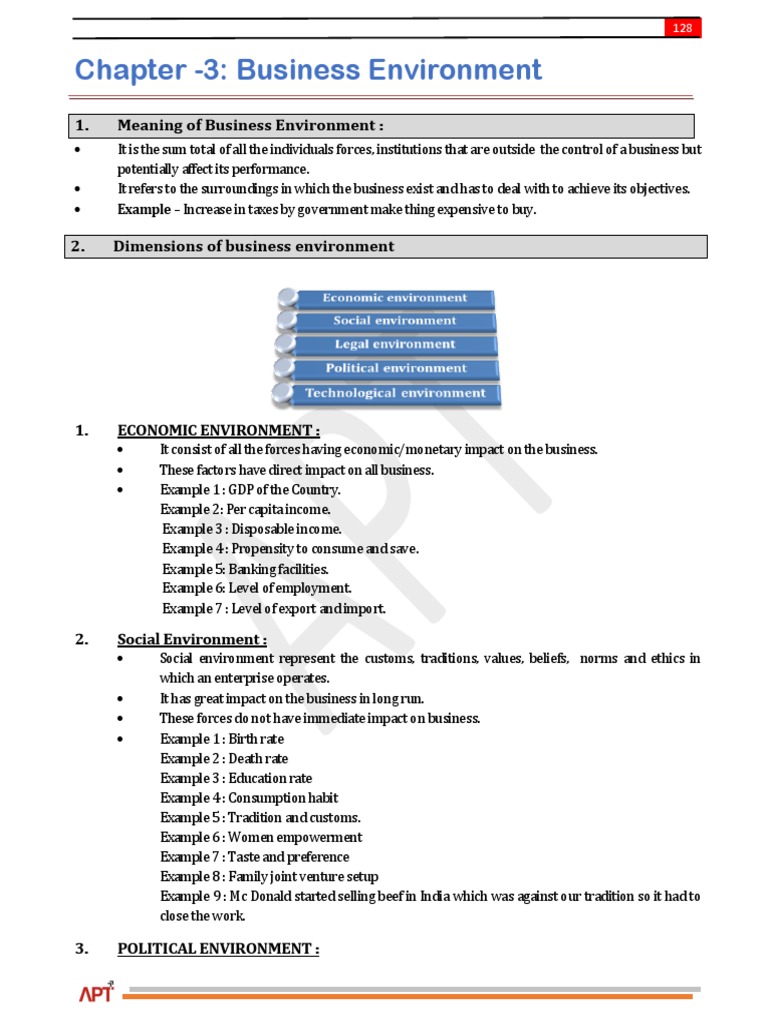 Chapter - 3: Business Environment | PDF | Economics | Economic Growth
