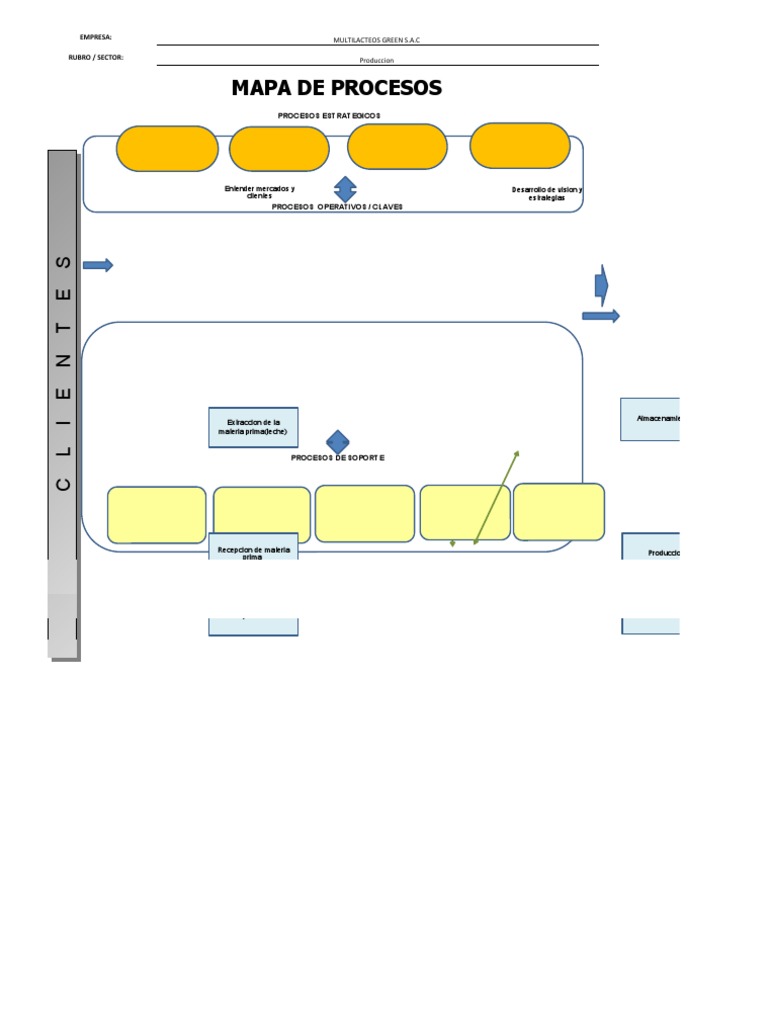 Mapa de Procesos de La Empresa y Alcance SGA - GRUPO 2 G | PDF | Leche | Marketing