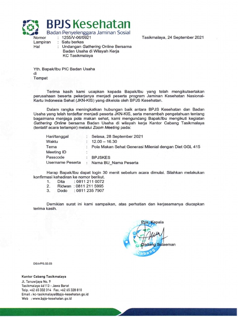 1255 Undangan Gathering Sept | PDF