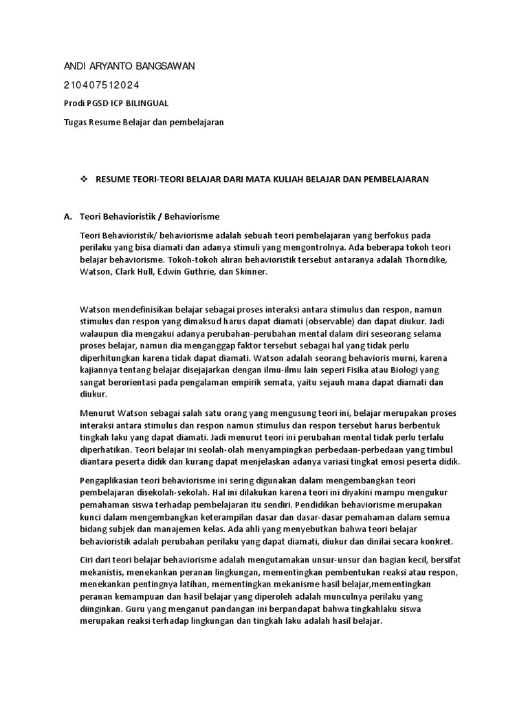 Chapter Report | PDF | Karier & Perkembangan | Sains & Matematika