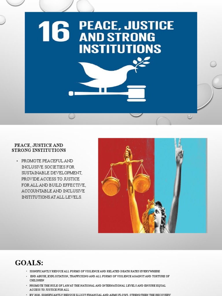 Goal 16 Peace Justice and Strong Institutions | PDF | Criminal Law ...
