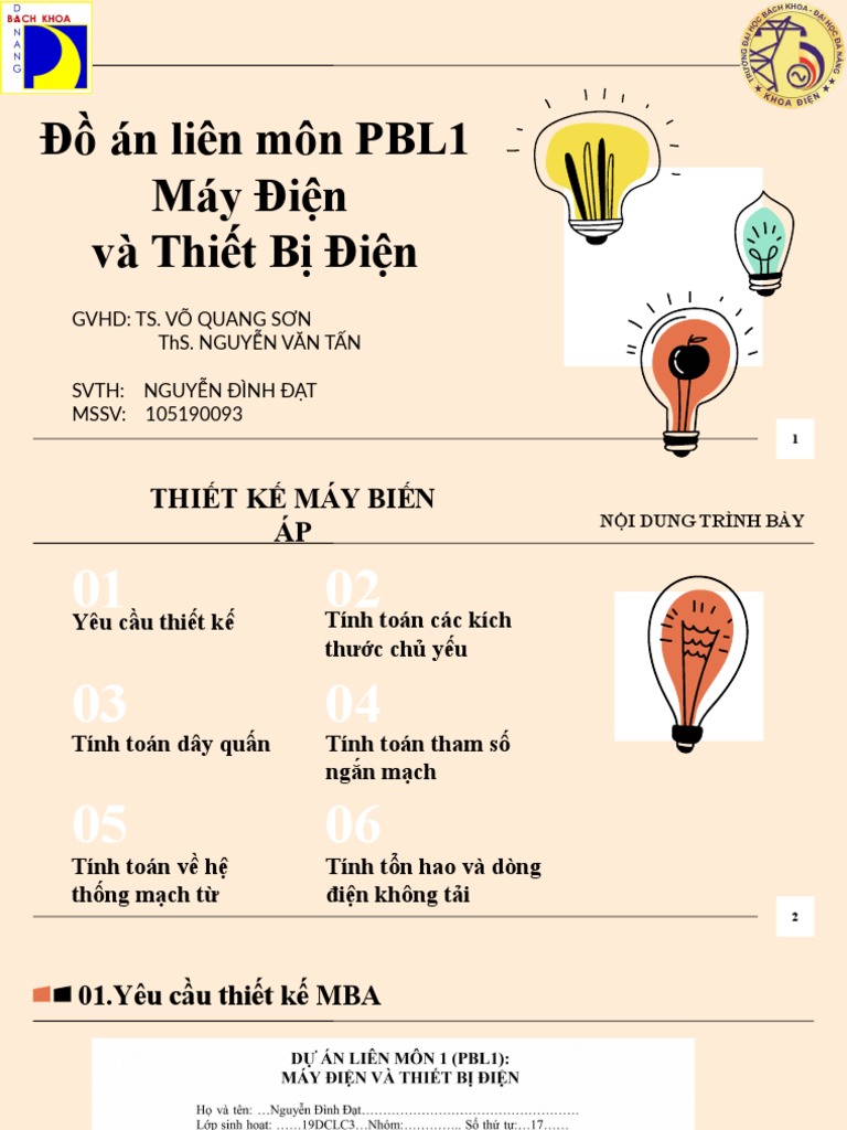 Slide Trình Bày PBL1 | PDF