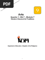 G9 MODULE ARTS 1st Quarter | PDF | Paintings | Composition (Visual Arts)