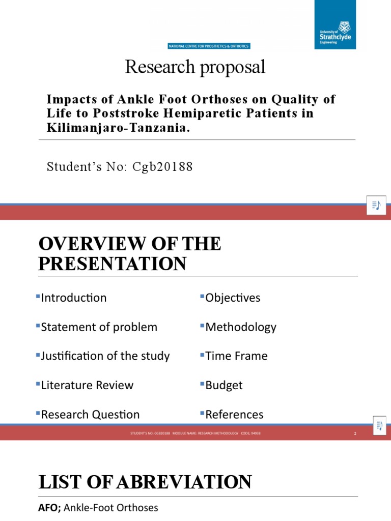 Research Proposal | PDF | Physical Therapy | Health Sciences