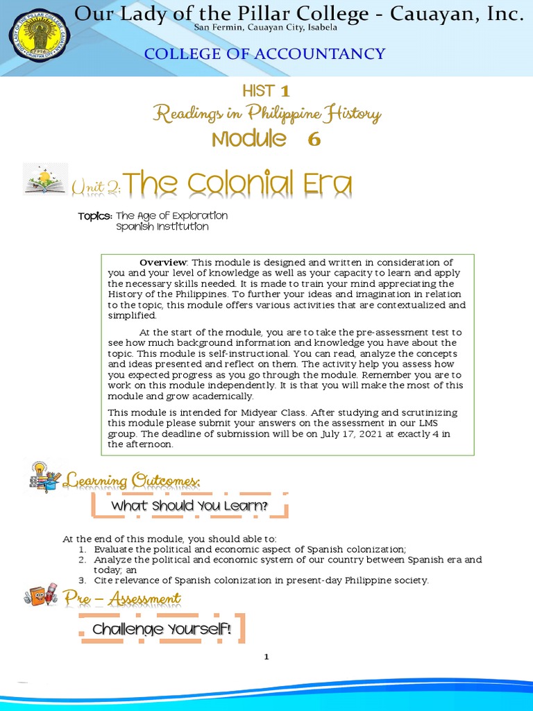 The Colonial Era: Unit 2 | PDF | Age Of Discovery | Spanish Empire