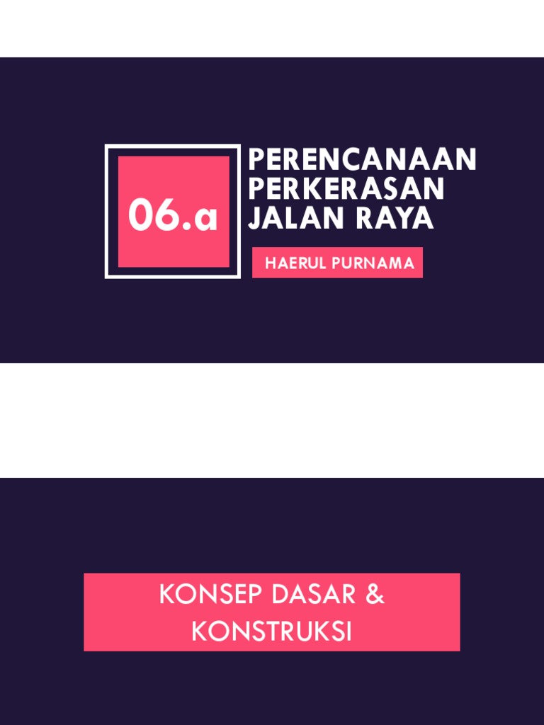 06.a Tipe Perkerasan Kaku | PDF
