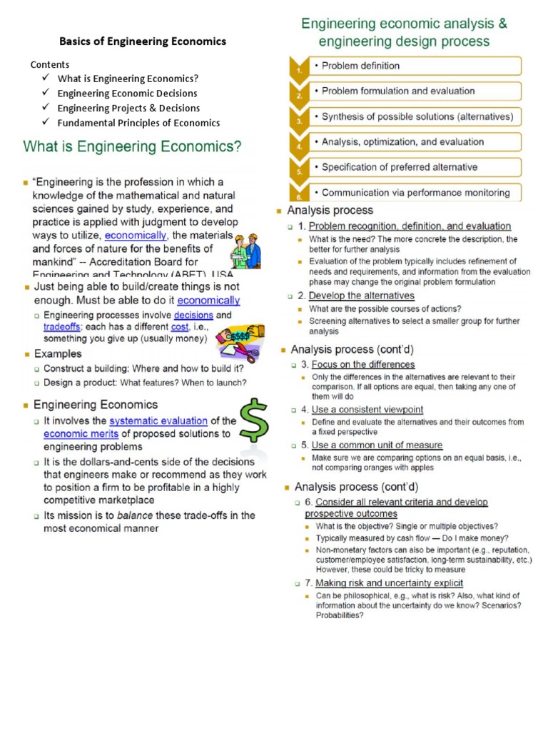Fundamentals of Engineering Economics | PDF | Present Value | Interest