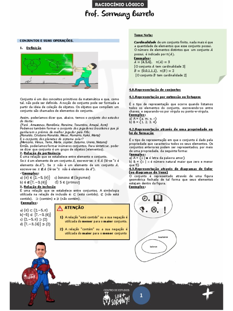 Conjuntos FGV | PDF | Conjunto (Matemática) | Conjunto vazio (Matemática)