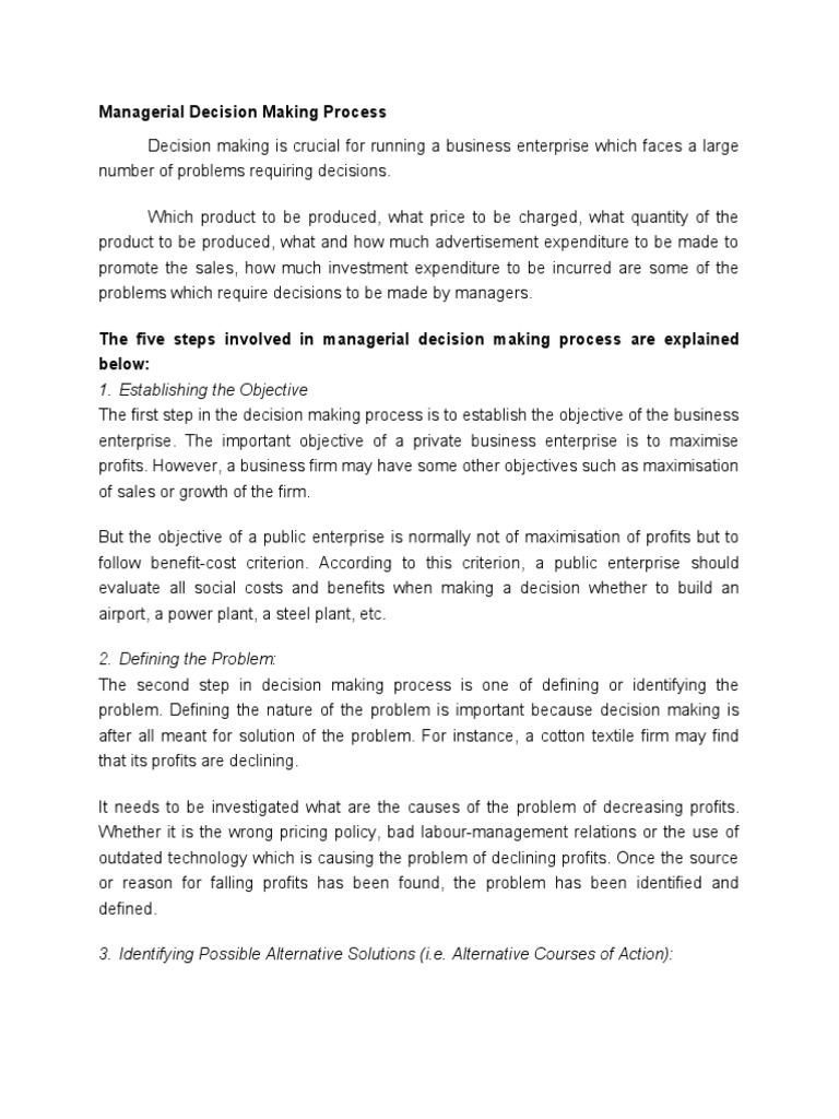 Decision Making Environment | PDF | Decision Making | Mathematical Optimization