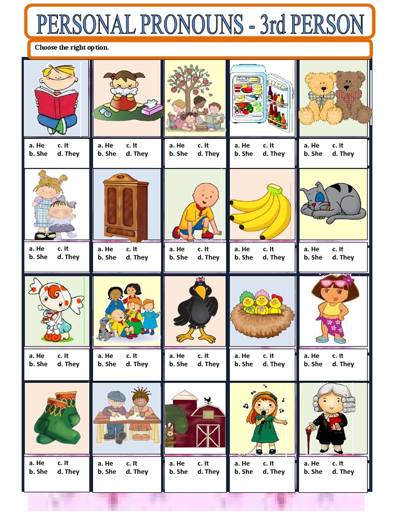 Personal Pronouns 3rd Person - 8821 | PDF