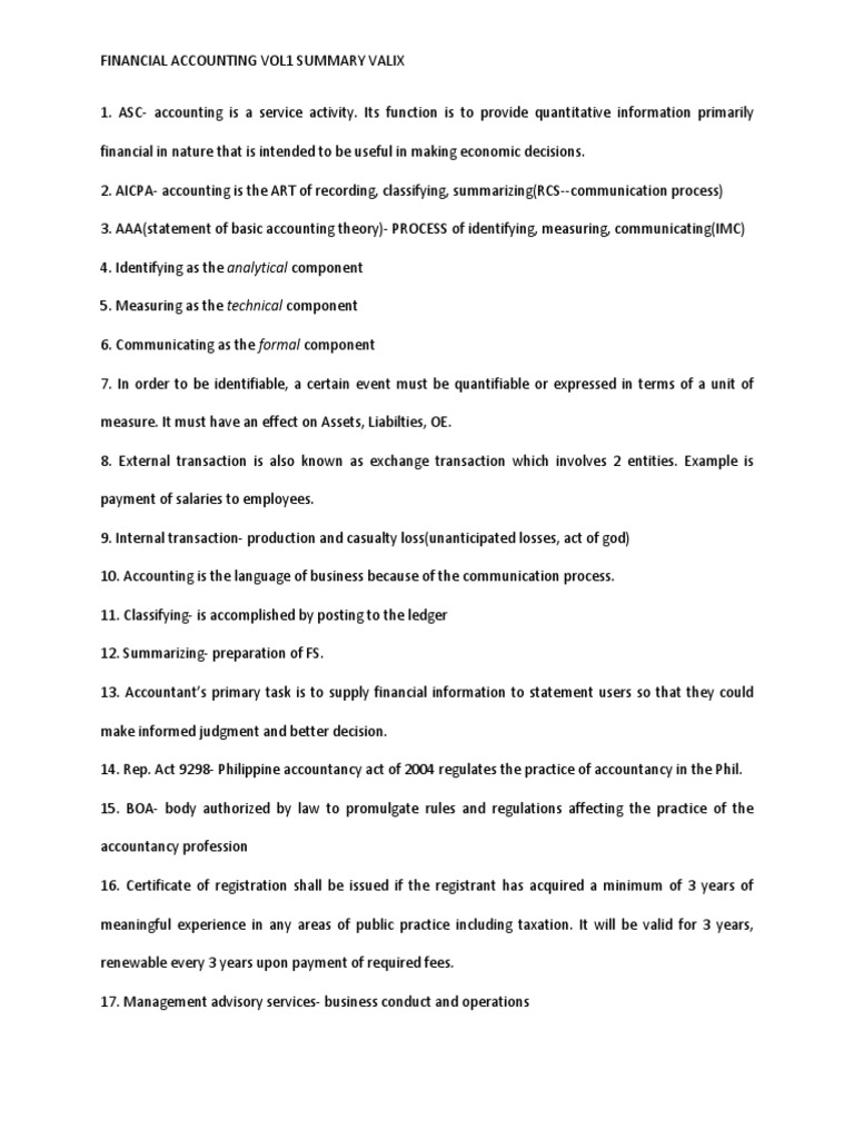 Financial Accounting 1 Valix Part 1 | PDF