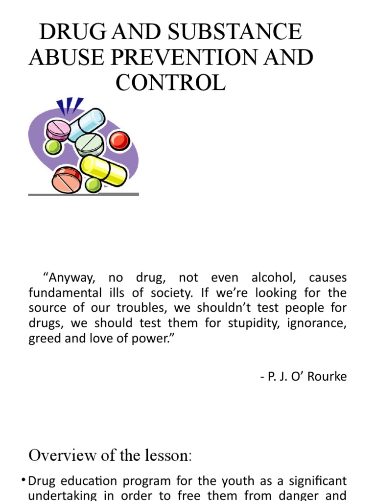 Drug Abuse Prevention and Control Strategies | PDF | Substance Abuse ...