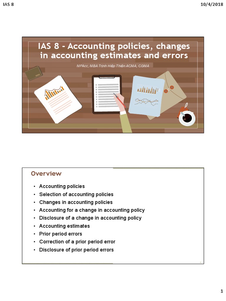 IAS 8 Accounting Policies Estimates And Errors PDF Depreciation