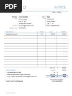 Motorcycle Repair Invoice Template | PDF