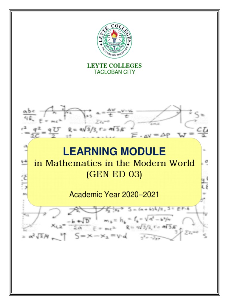 Mathematics in The Modern World | PDF | Pattern | Mathematics