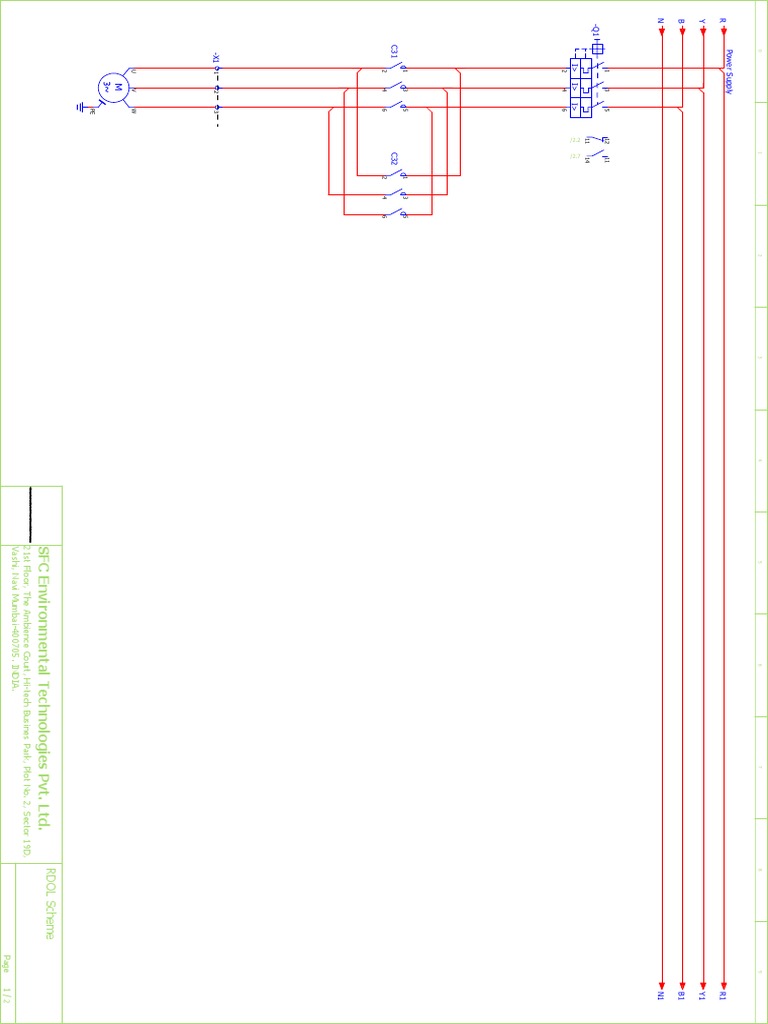RDOL Power and Control Wiring Drawing | PDF | Electrical Engineering ...