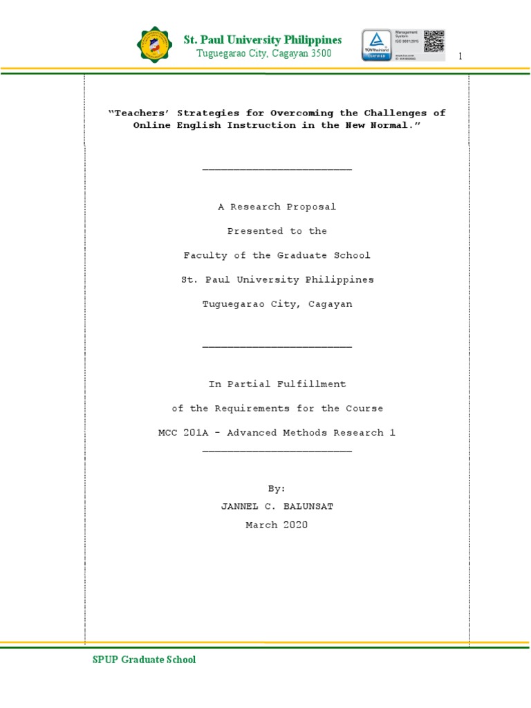 Intro, RRL and Synthesis - Jannel Balunsat | PDF | Educational ...