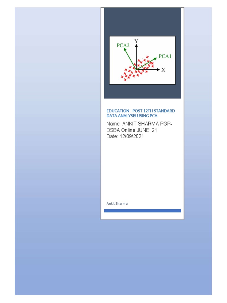 PCA Project Advanced Statistics | PDF | Principal Component Analysis | Eigenvalues And Eigenvectors