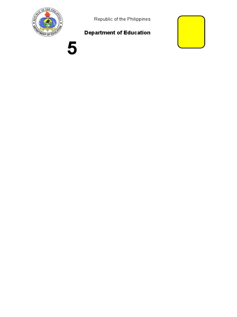 3RD Quarter Grade 5 Pe Learning Activity Sheets Week 3 4 | PDF