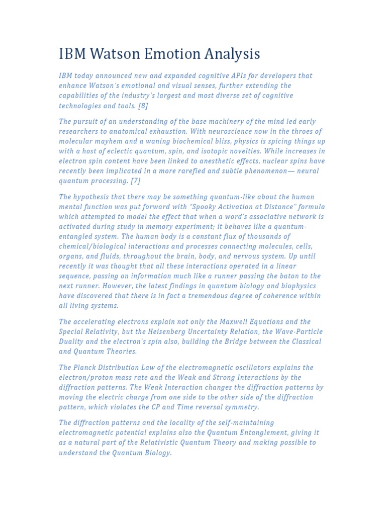 Watson Information | PDF | Electron | Higgs Boson