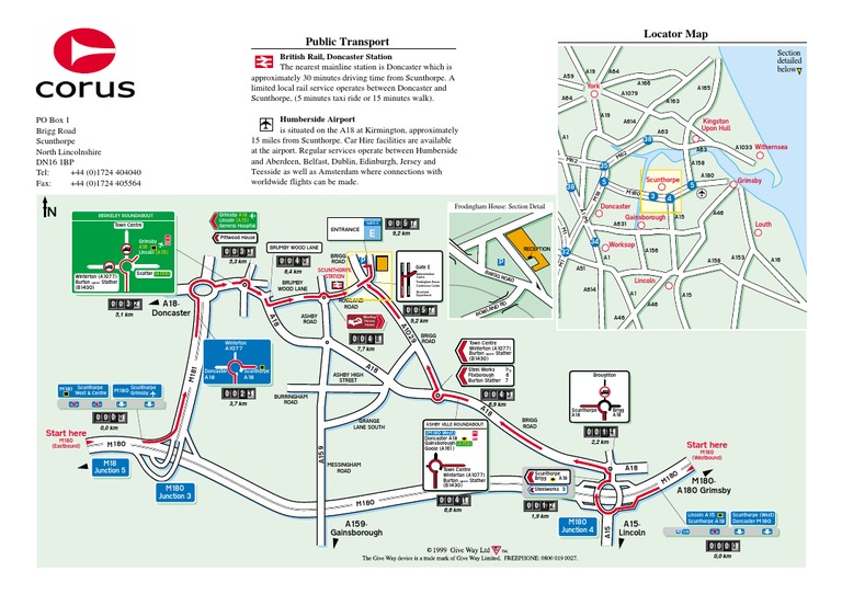 Scunthorpe Map | PDF | Transportation Engineering | Road