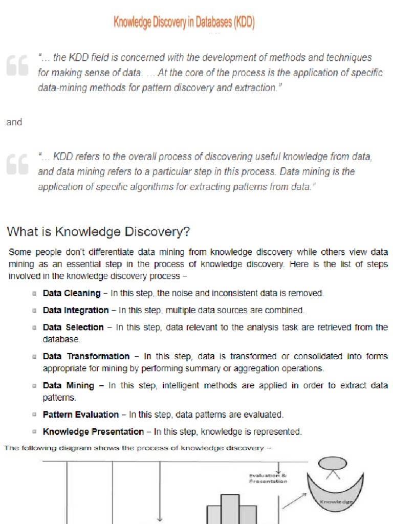 Process of Knowledge Discovery-KDD (UNIT 1) | PDF