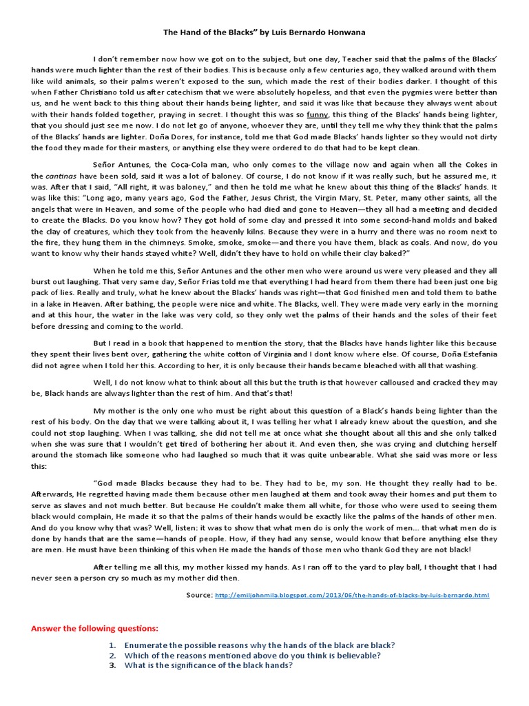 The Hand of The Blacks | PDF