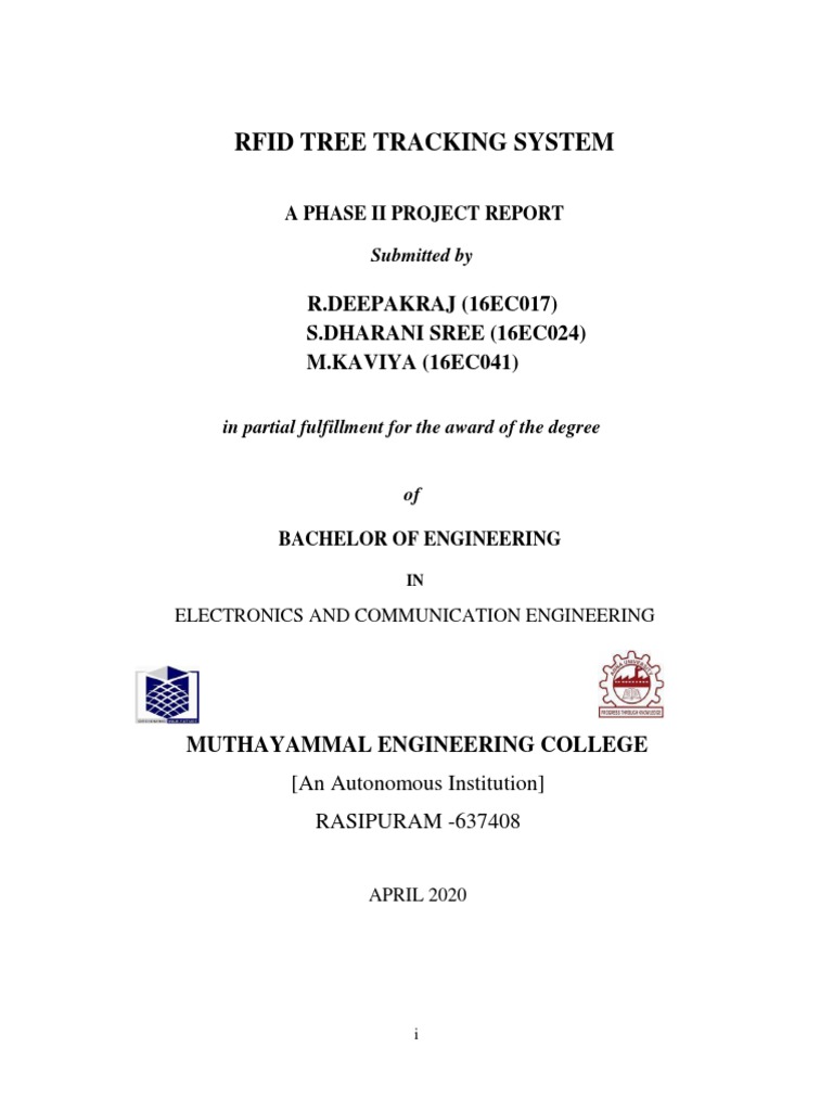 Rfid Tree Tracking System | PDF | Radio Frequency Identification | Arduino