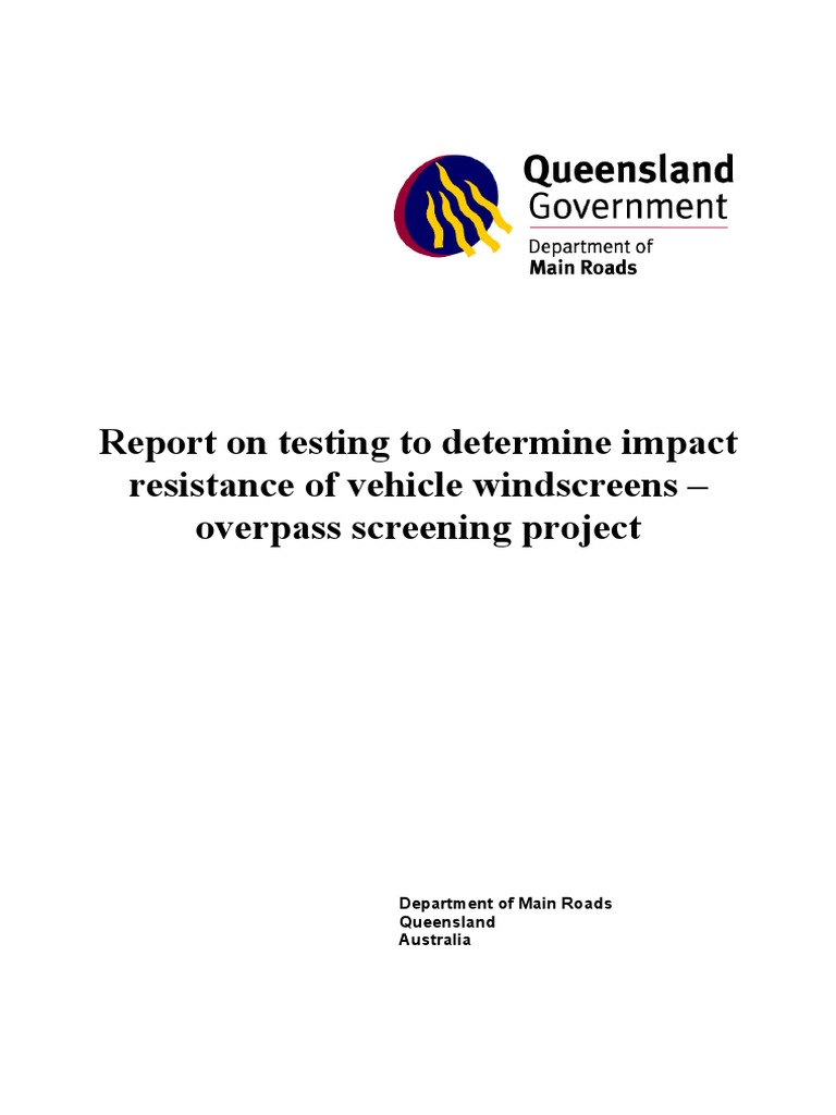 Impact Resistance Windscreens Report | PDF | Gun | Gun Barrel