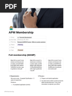 APM Full Member (MAPM) : Guidance For Completing Your Full Membership ...