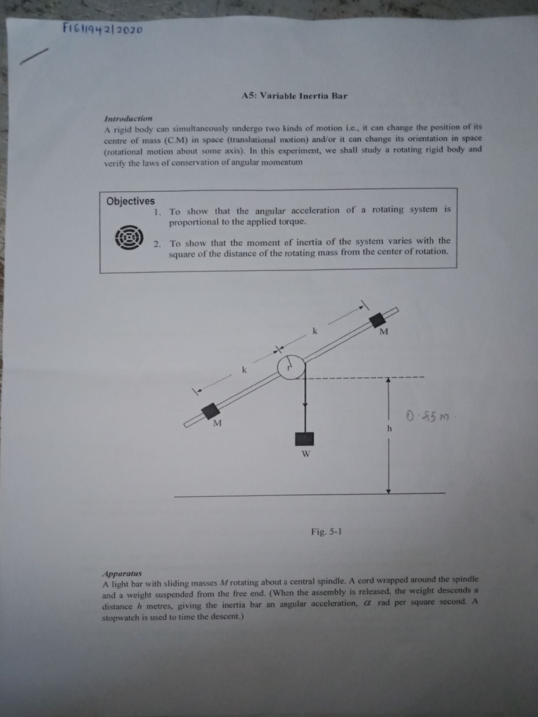 A5 Physics Lab | PDF | Classical Mechanics | Theory Of Relativity