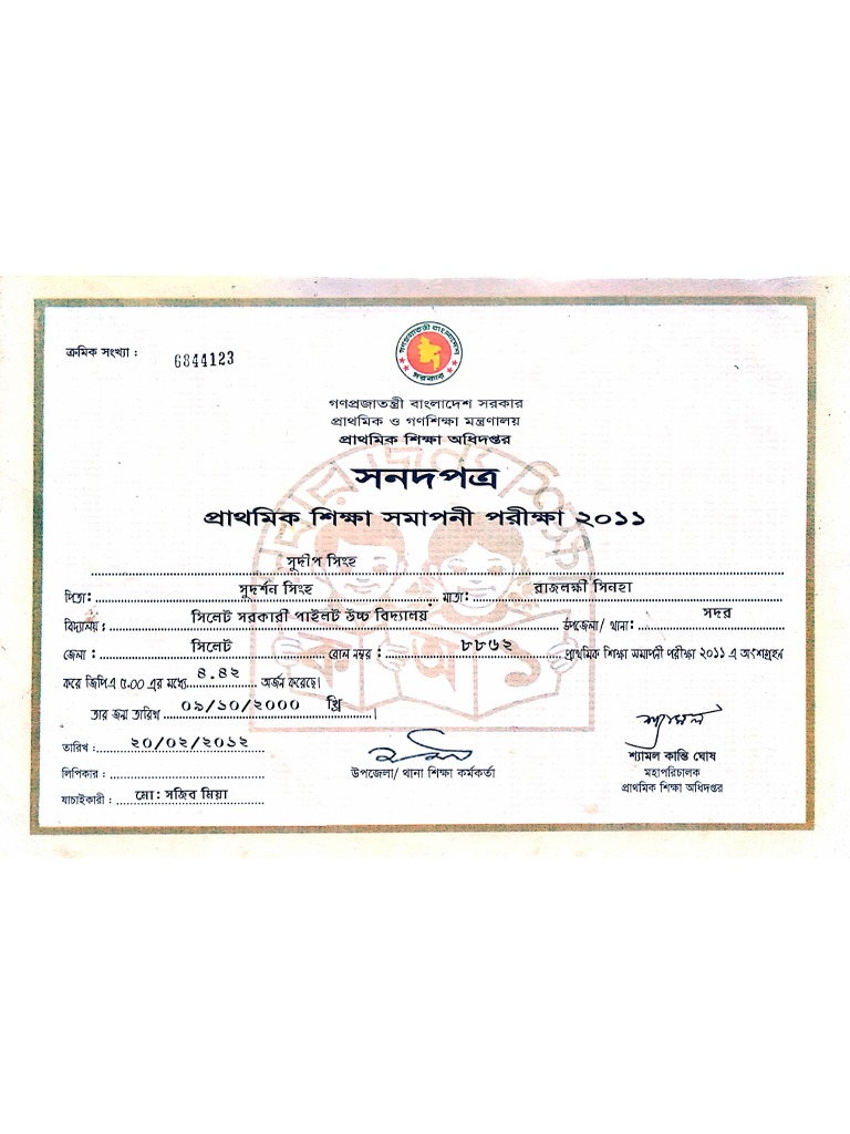 Certificate PSC | PDF