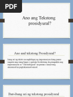 Halimbawa NG Tekstong Prosidyural | PDF