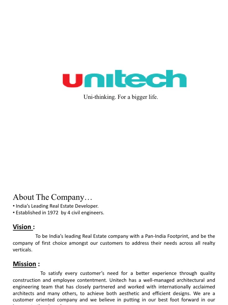 Unitech Company Overview and Profile | PDF | Business | Law
