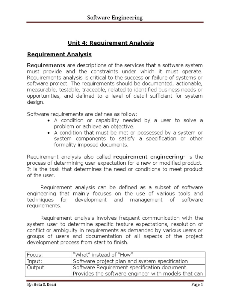SE Unit-3 Requirement Analysis (New) | PDF | Interview | Specification ...
