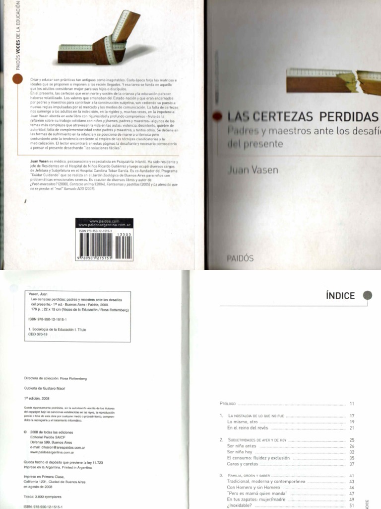 Subjetividad Ayer y Hoy Juan Vasen | PDF