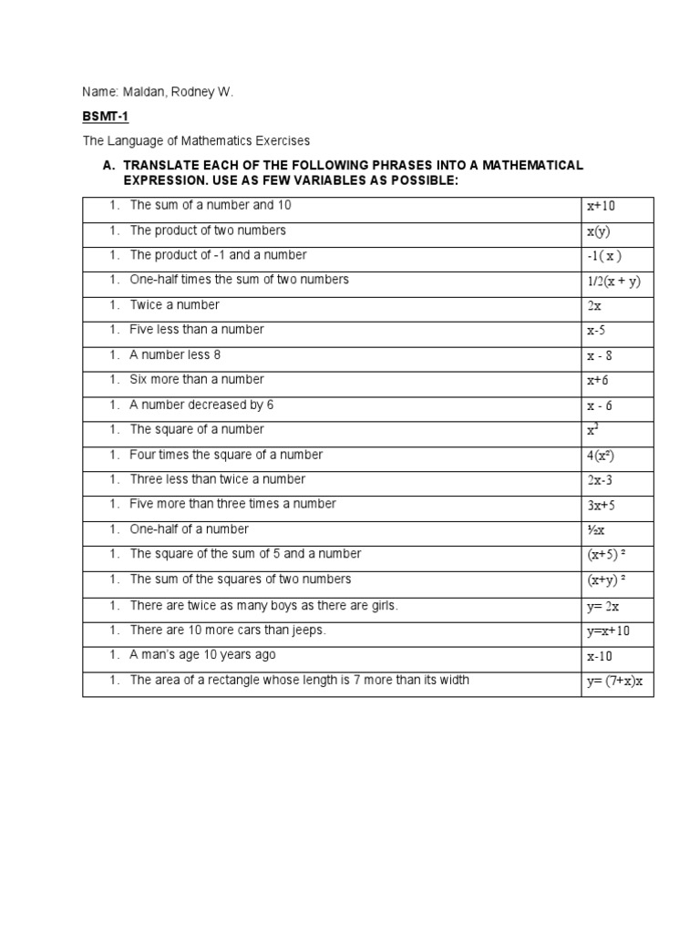 Activity#3 Answer Sheet | PDF | Numbers | Real Number