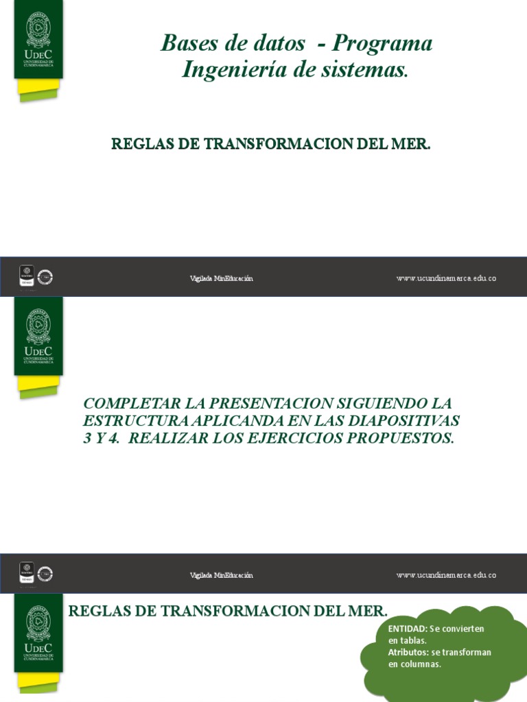 Reglas MER y Modelado de Entidades | PDF | Datos de computadora ...