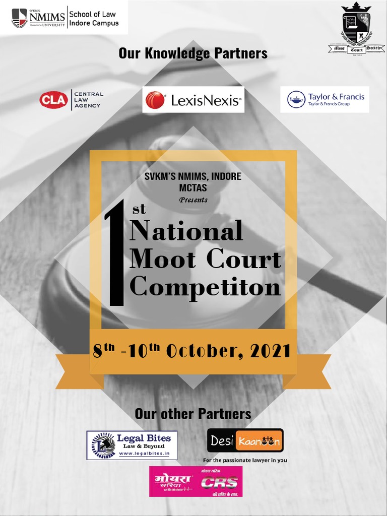 1st National Moot Court Competition Brochure | PDF | Marriage | Learning