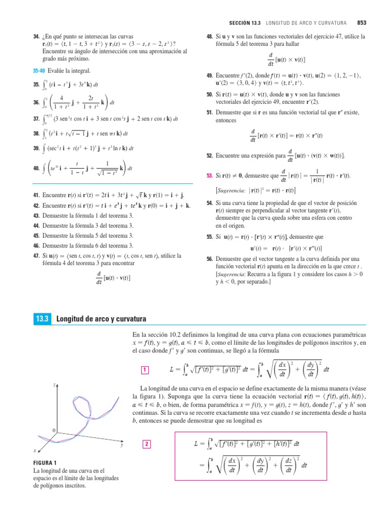 Curvatura, Velocidad y Aceleracion | PDF | Curva | Vector Euclidiano