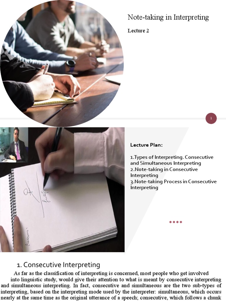Note-Taking in Interpreting | PDF | Language Interpretation | Memory