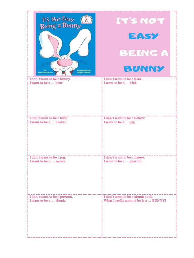 Story It's Not Easy Being A Bunny | PDF