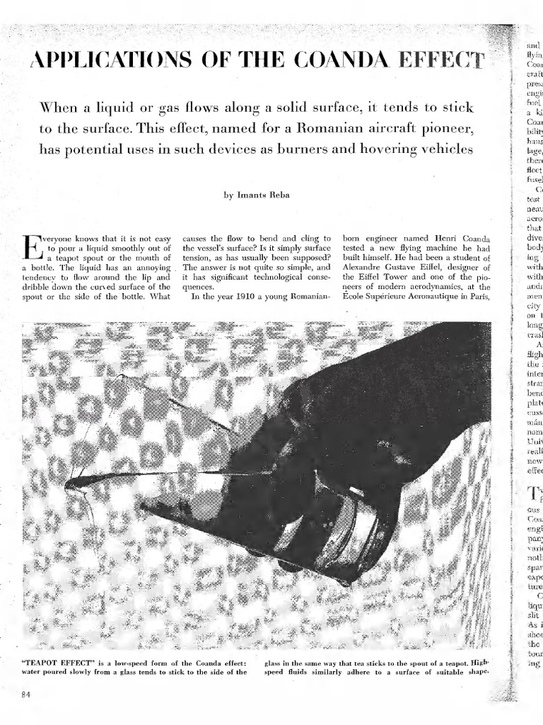 Applications of the Coanda Effect | PDF | Jet Engine | Nozzle