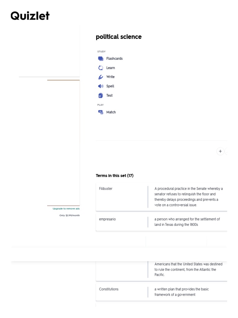 Political Science Study Guide | PDF | Judiciaries | Separation Of Powers