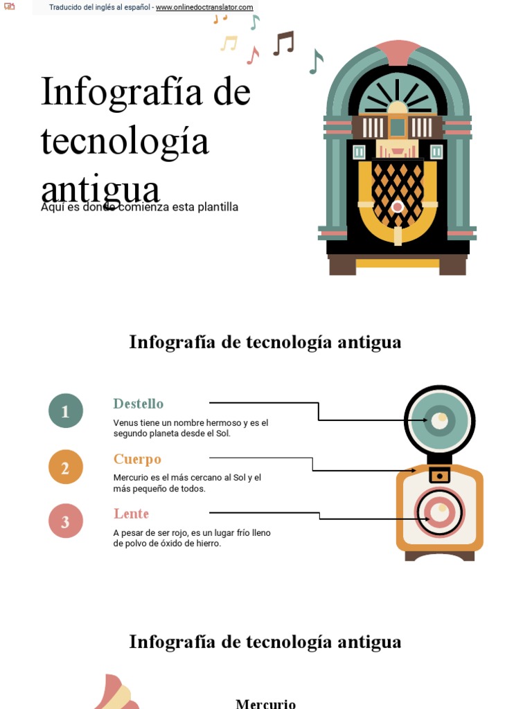 Old Technology Infographics | PDF | Planetas | Sistema solar